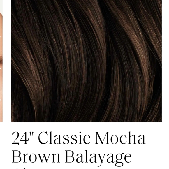 Luxy | Hair | 24 Luxy Classic Mocha Brown Balayage 0remy Human Hair Extensions Nwt | Poshmark